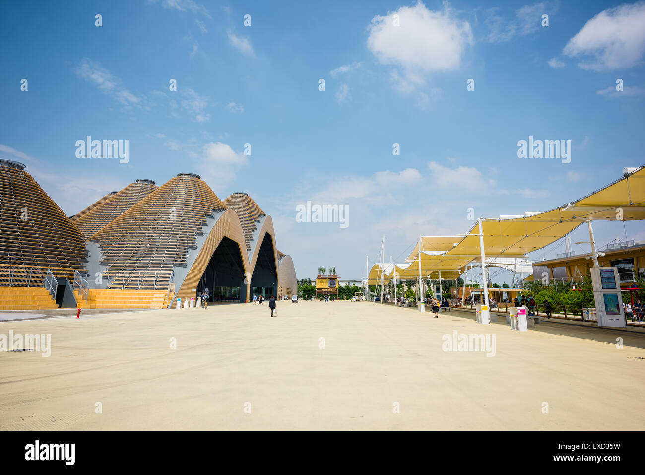 MILAN, ITALY - MAY 27: People visit Expo, universal exposition on the ...