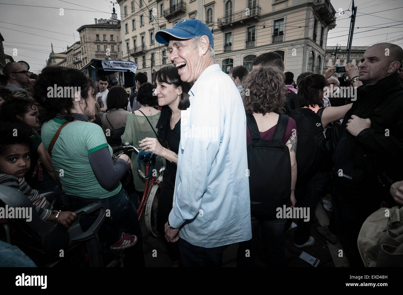 MILAN ITALY - MAY 1: labor day held in Milan on May 1 2013. Every year ...
