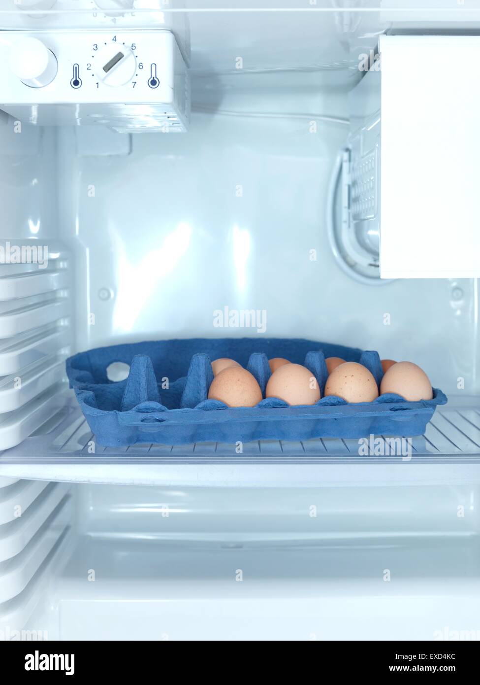 A shot of an open bar fridge Stock Photo - Alamy