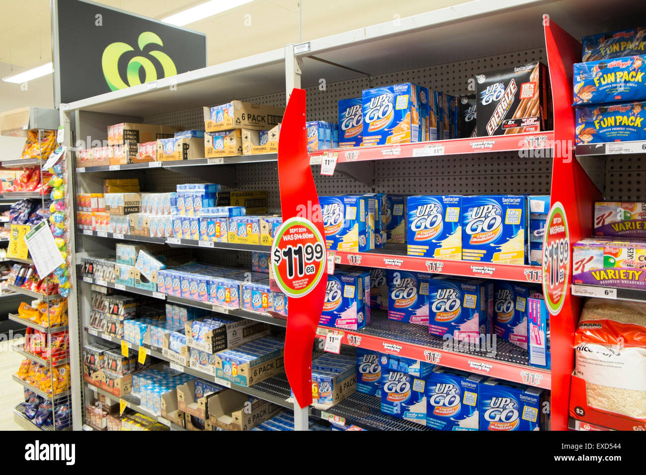 food for sale in an australian woolworths supermarket in Sydney ...