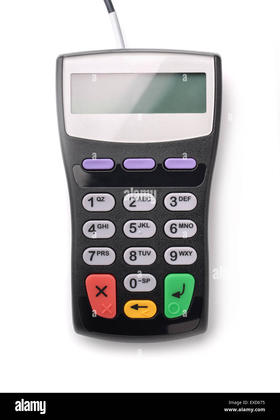 PIN entry device isolated on white Stock Photo - Alamy