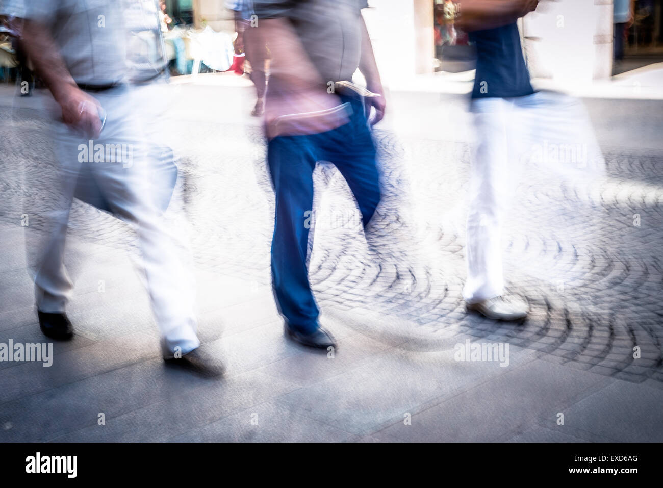 abstract people walking in the street Stock Photo - Alamy