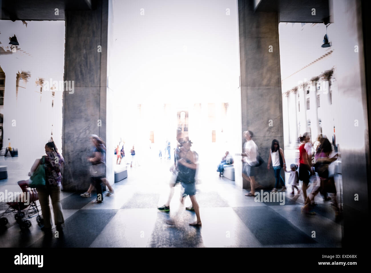 abstract people walking in the street Stock Photo - Alamy