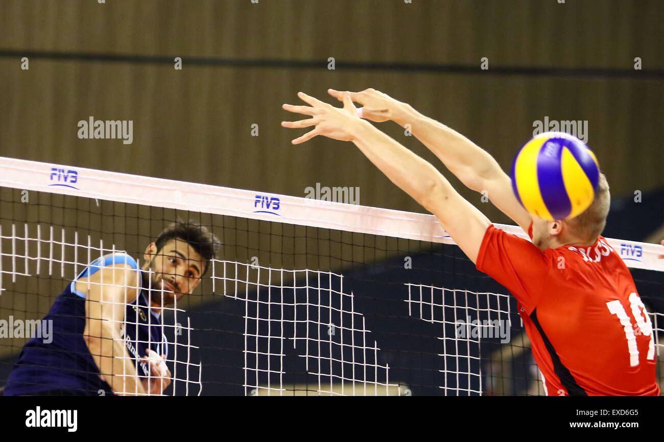 Varna, Bulgaria. 11th July, 2015. from left Sebastian SOLE (Argentina ...
