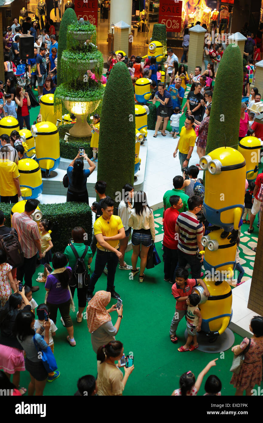 Crowd of family and friends at the promotional roadshow of the movie ...