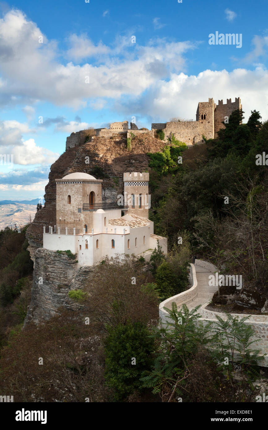 Pepoli castle, Erice, Sicily Stock Photo - Alamy