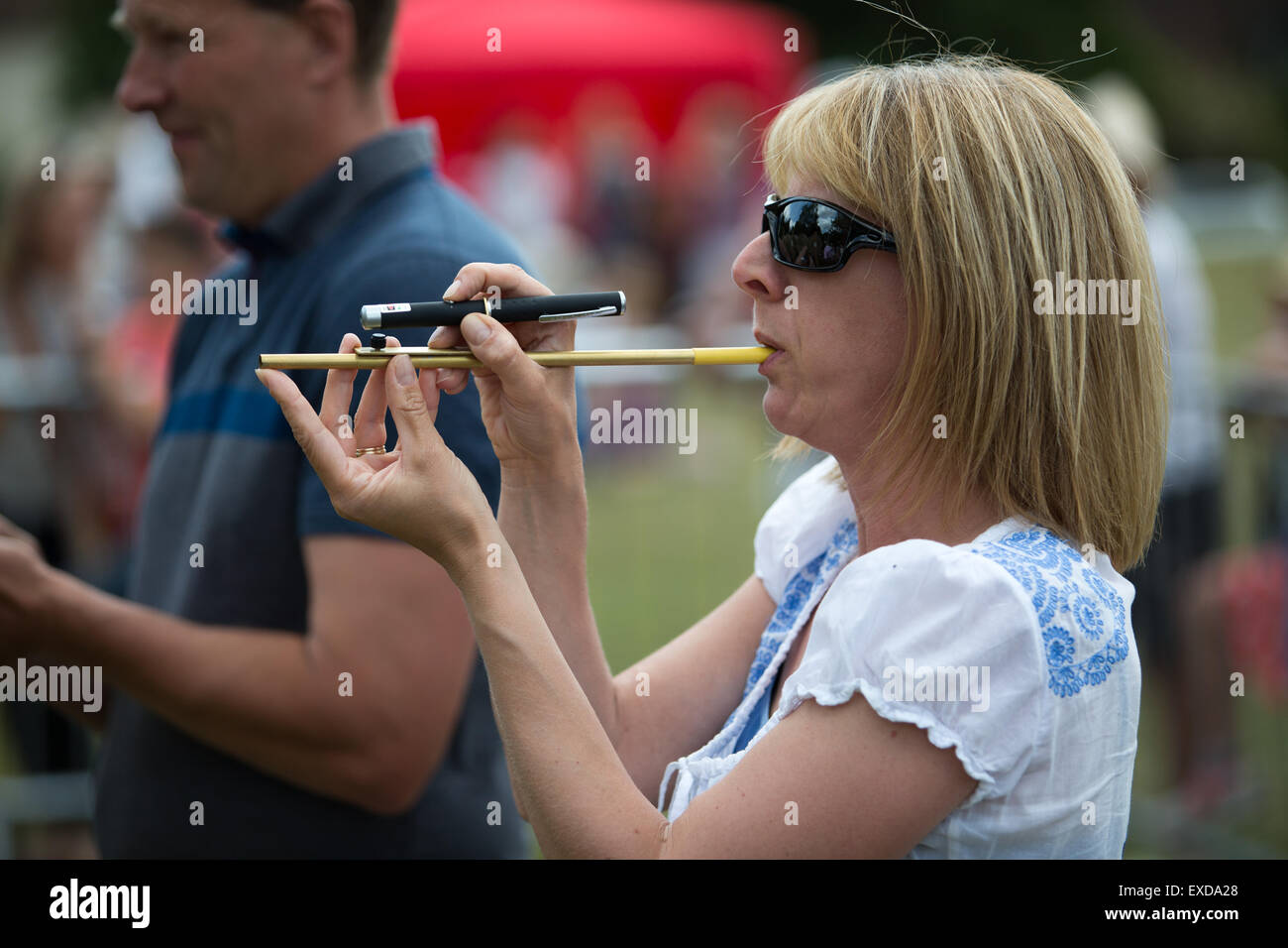 World Pea Shooting Championships at Witcham near Ely, Cambridgeshire UK ...