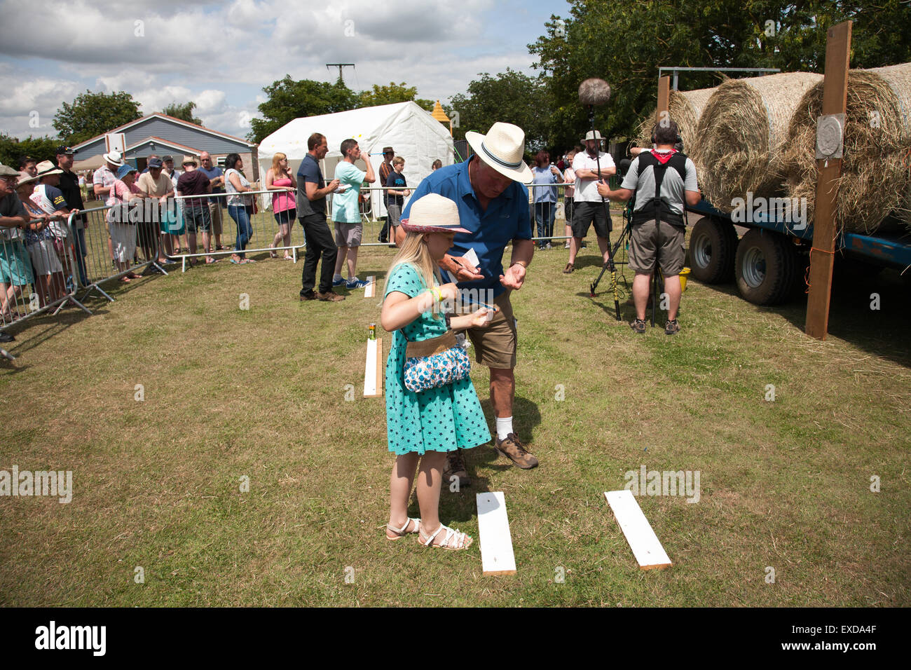 World Pea Shooting Championships at Witcham near Ely, Cambridgeshire UK ...