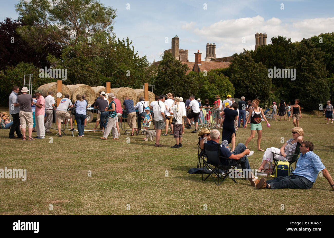 World Pea Shooting Championships at Witcham near Ely, Cambridgeshire UK ...