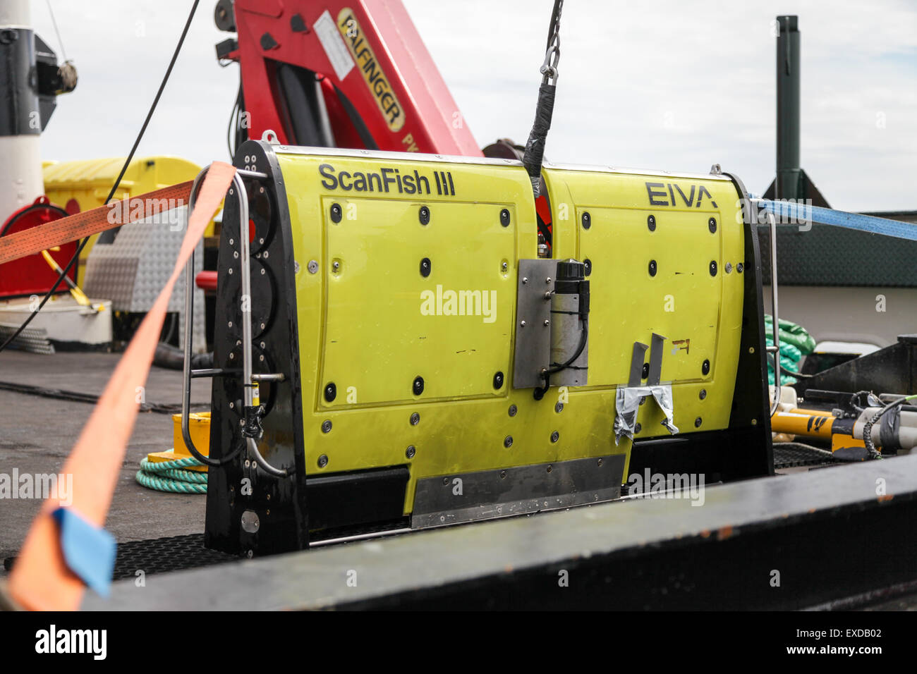 An EIVA Scanfish III ROTV platform with a C-Max Side Scan Sonar being used for an offshore ...