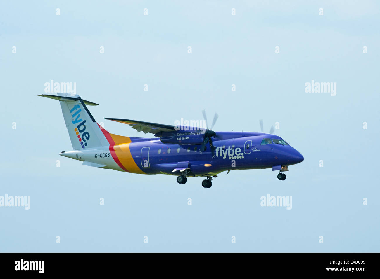 FlyBe Dornier 328-110 civil passenger turbo prop short haul airliner ...