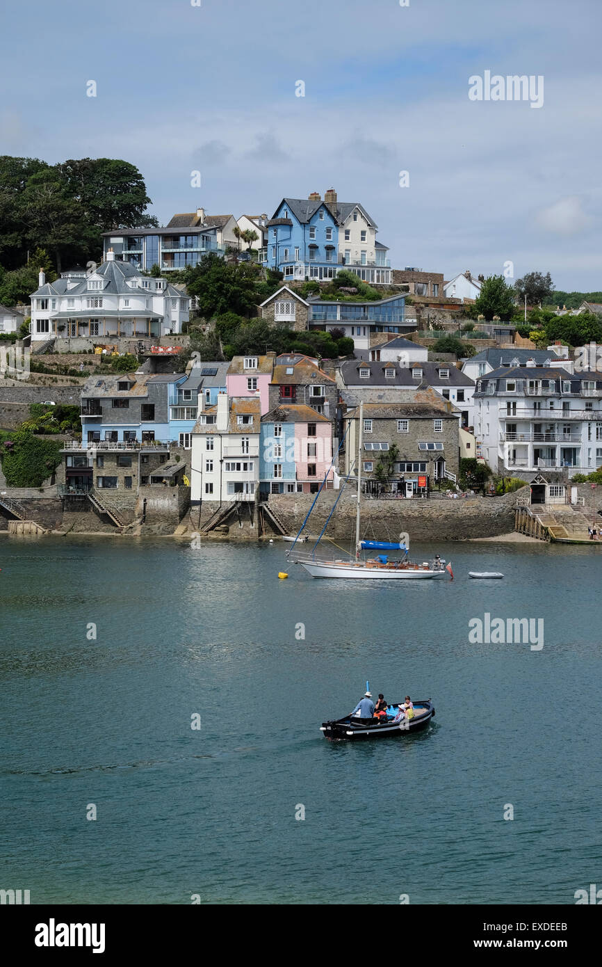Salcombe, Devon, UK. The Ferry runs from the beaches at East ...