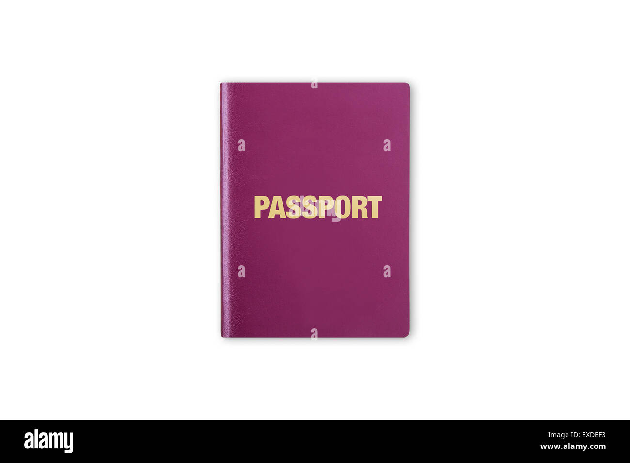 Close up front view of a passport, isolated on white background Stock ...