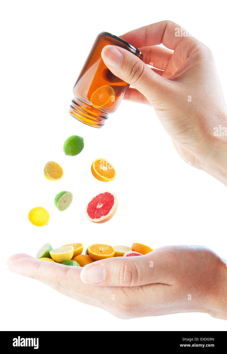 Vitamin jar open hi-res stock photography and images - Alamy