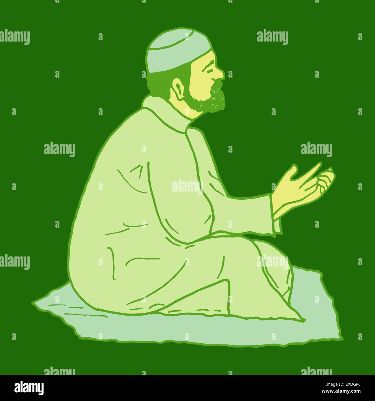 doodles of praying man Stock Vector Image & Art - Alamy