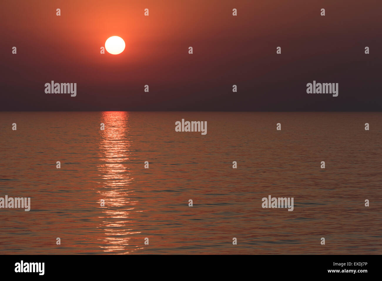 Spectacular Sunset over the Sea of Japan, near Akita Japan Stock Photo ...