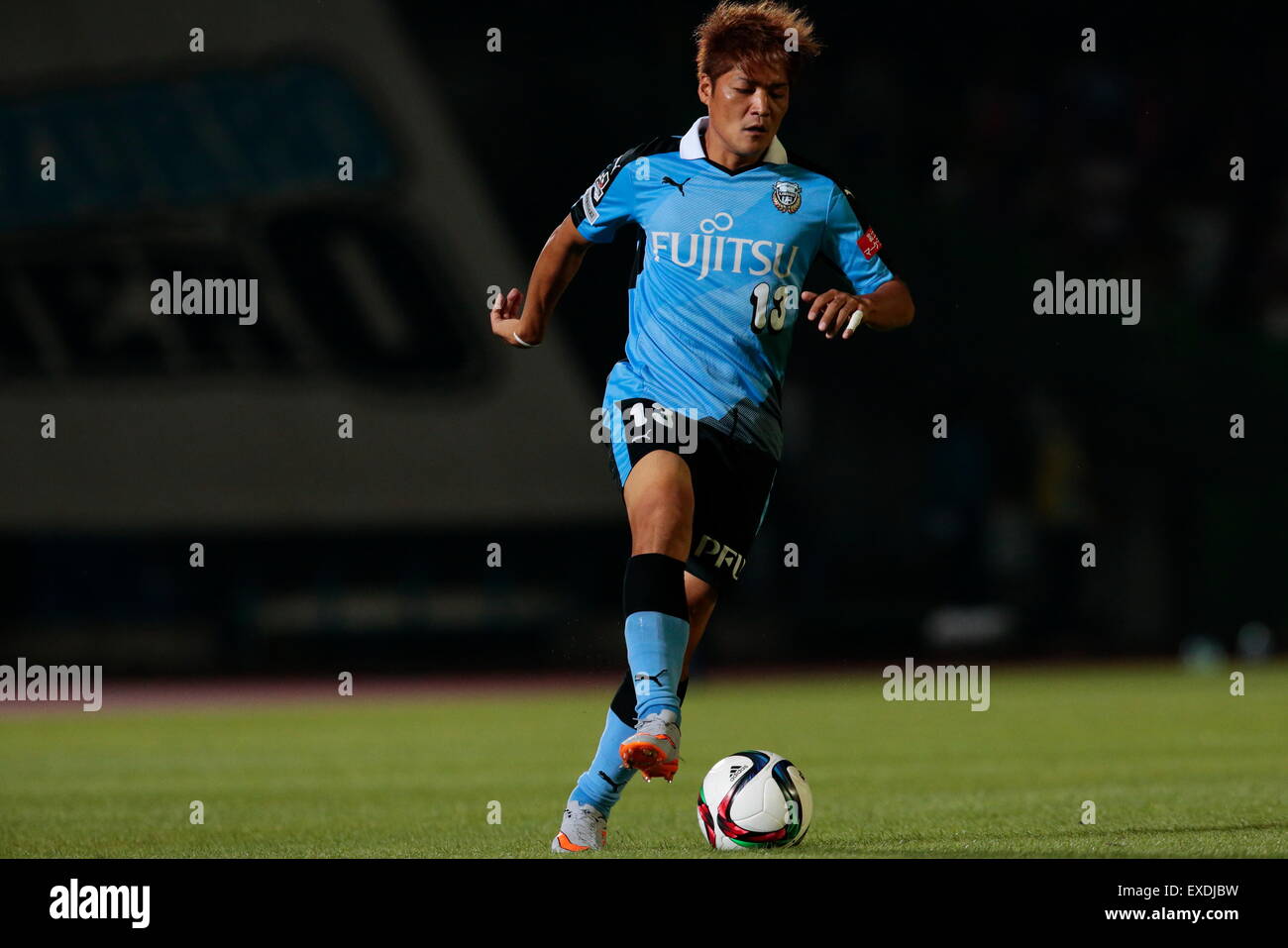 Kawasaki Todoroki Stadium, Kanagawa, Japan. 11th July, 2015. Yoshito ...