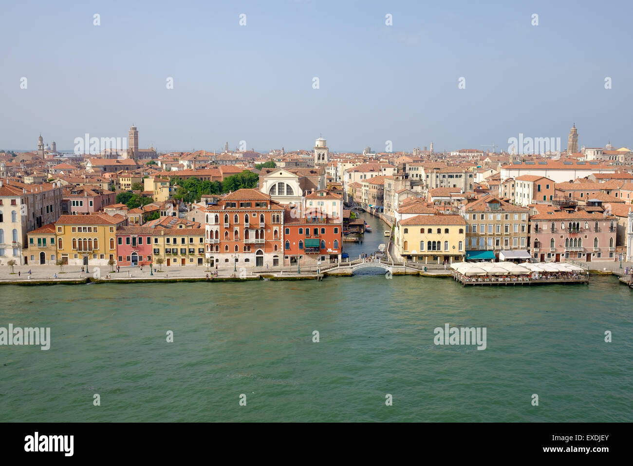 Venice Waterfront taken from a Cruise Ship Stock Photo - Alamy