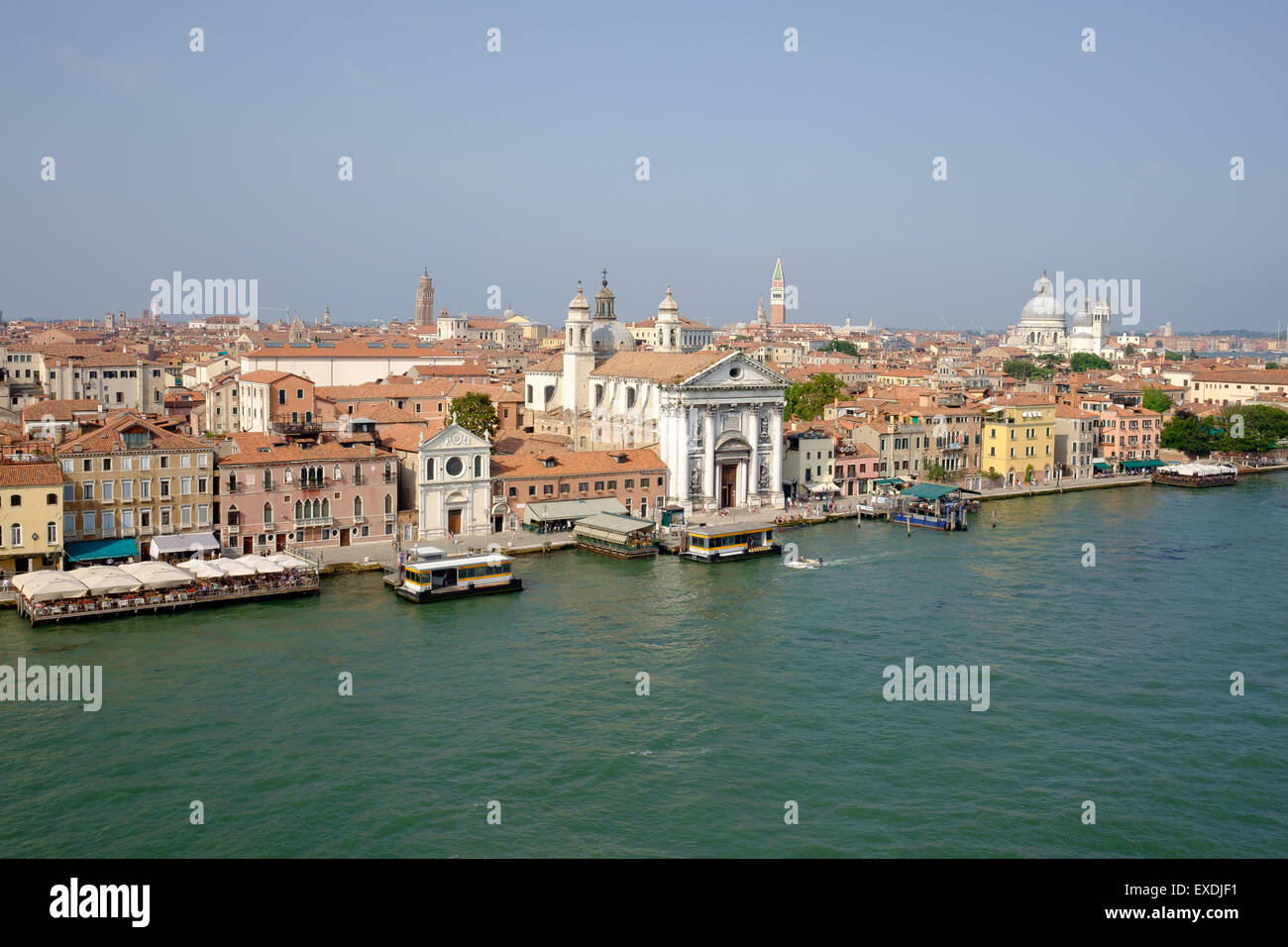 Venice Waterfront taken from a Cruise Ship Stock Photo - Alamy