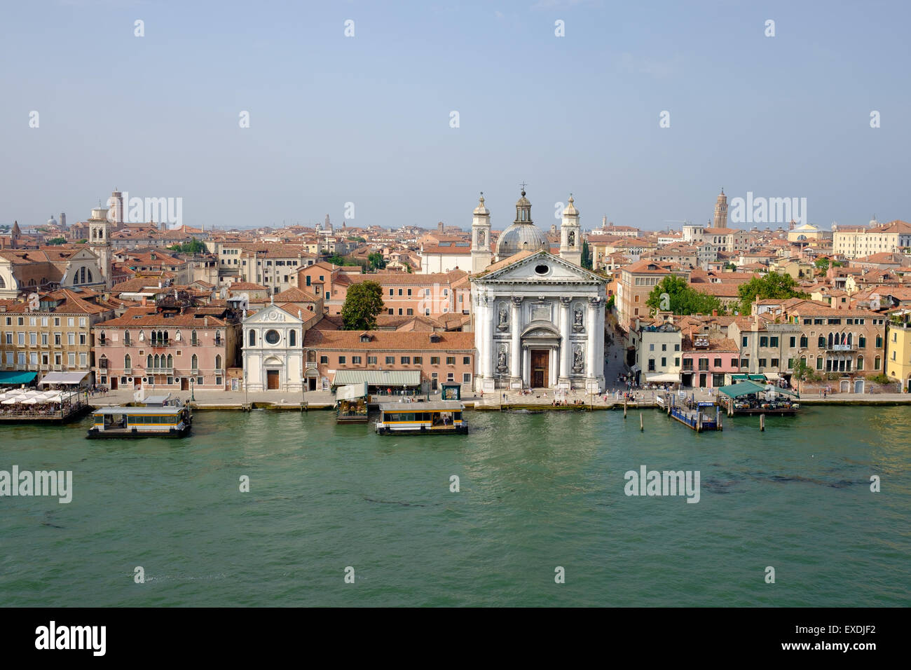 Venice Waterfront taken from a Cruise Ship Stock Photo - Alamy