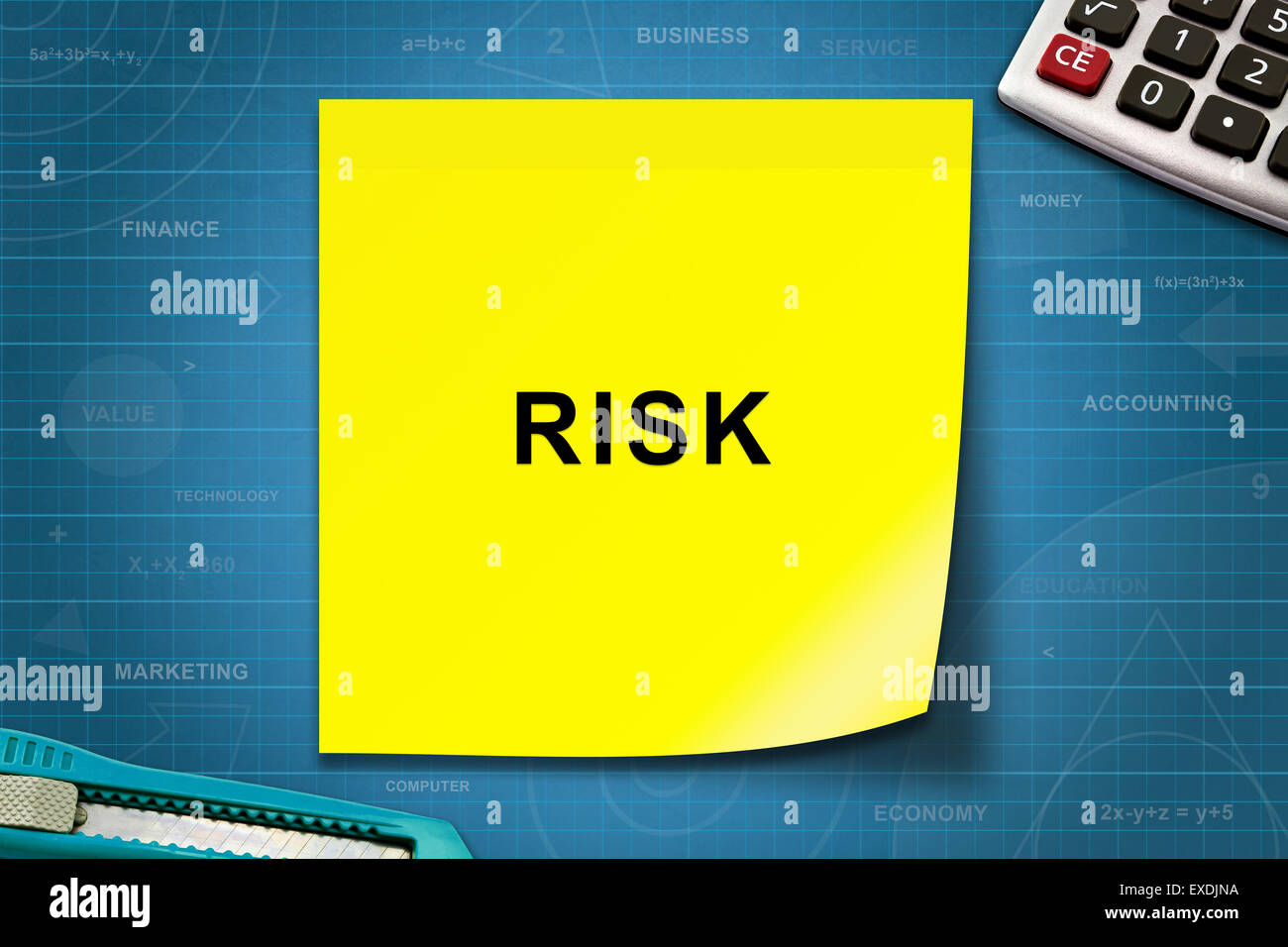 Plan risk management text hi-res stock photography and images - Alamy