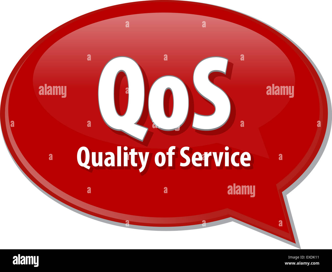 Speech bubble illustration of information technology acronym ...