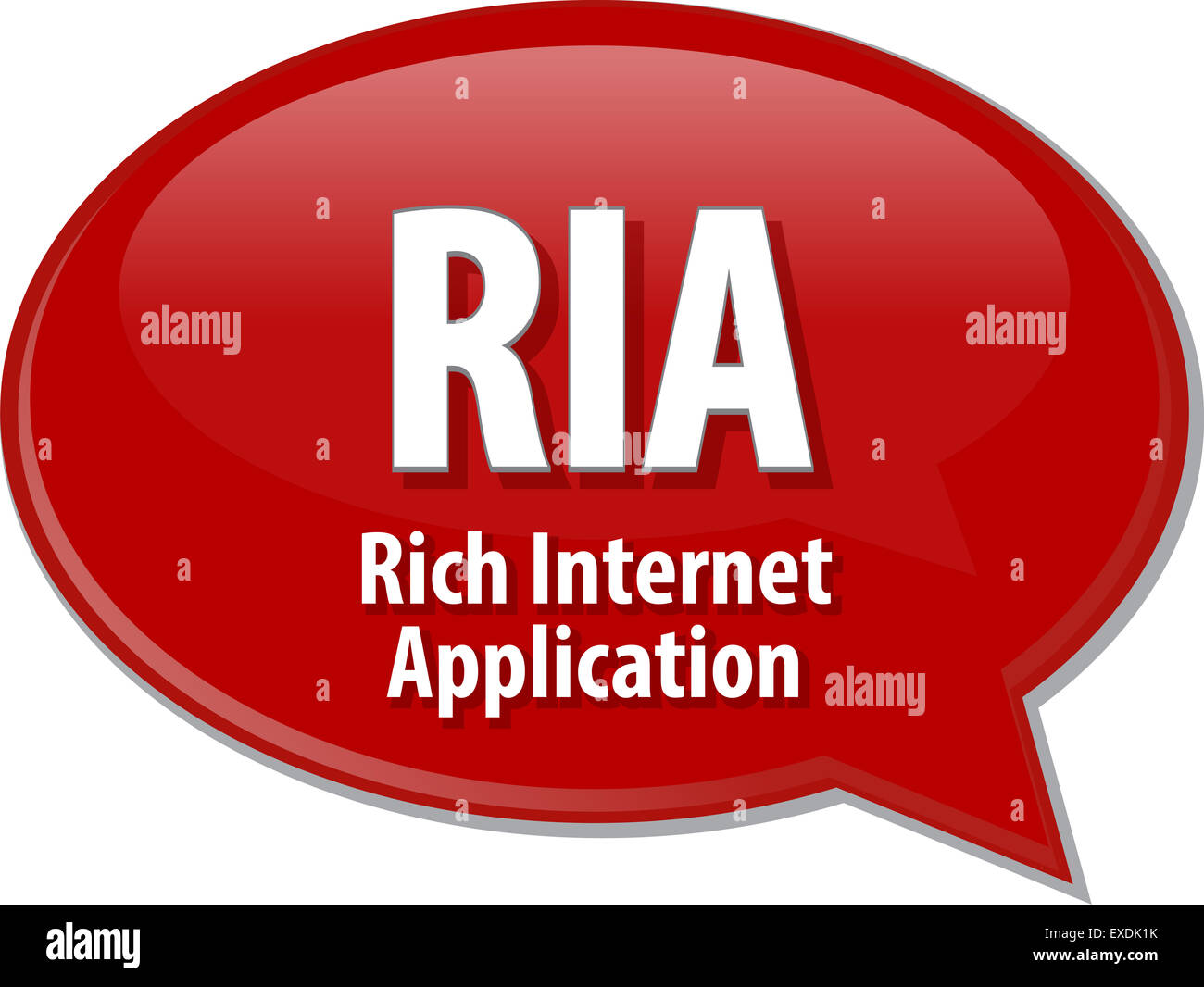 Speech bubble illustration of information technology acronym ...