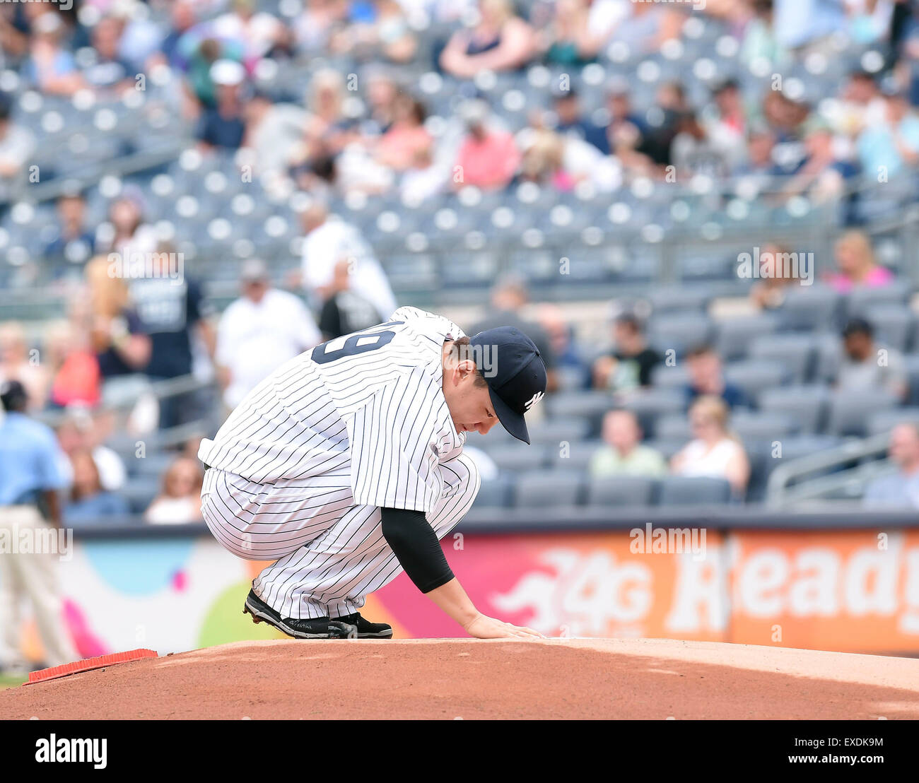 New York, USA. 9th July, 2015. Masahiro Tanaka (Yankees) MLB : New York Yankees starting pitcher ...