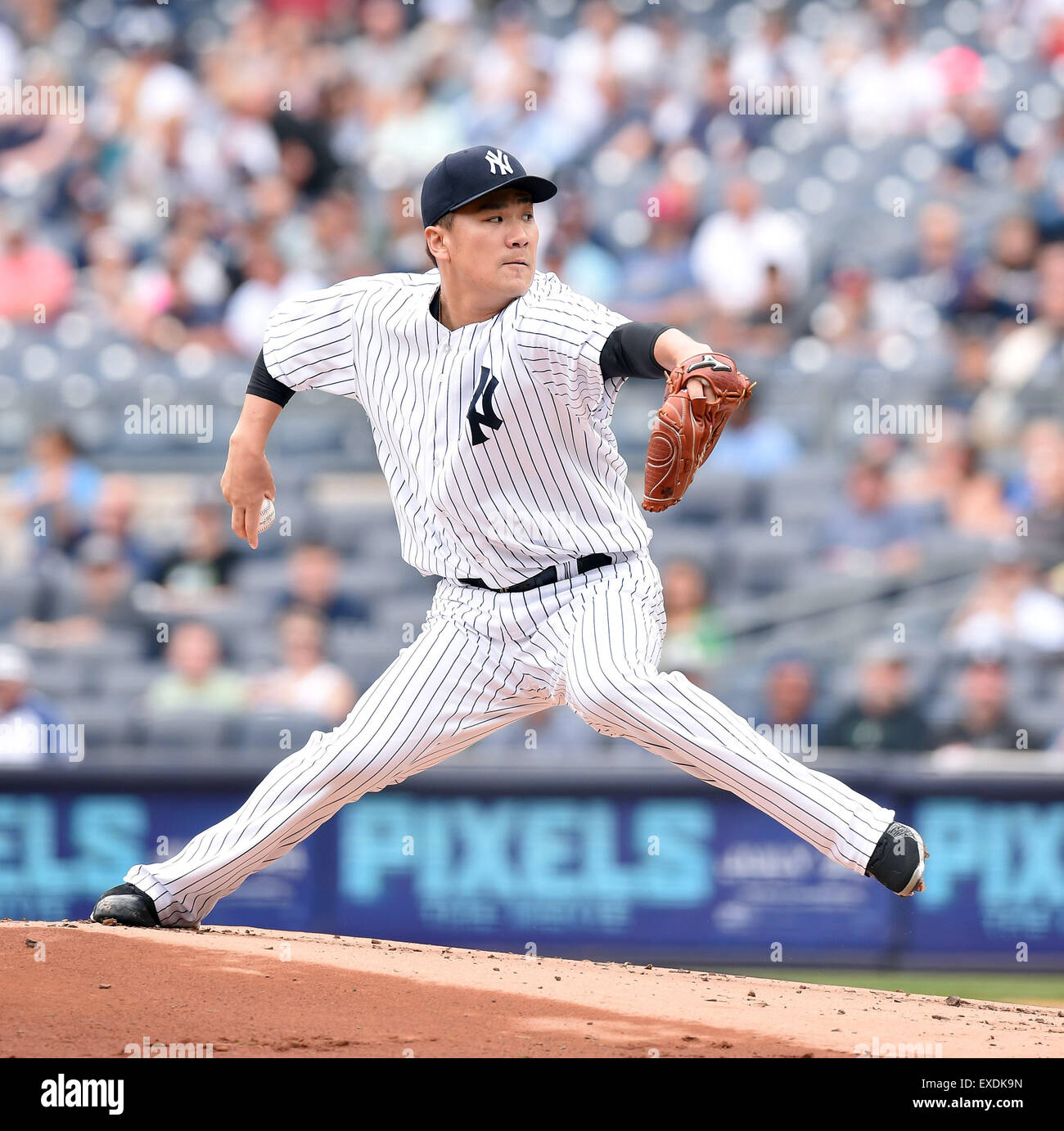 New York, USA. 9th July, 2015. Masahiro Tanaka (Yankees) MLB : New York Yankees starting pitcher ...