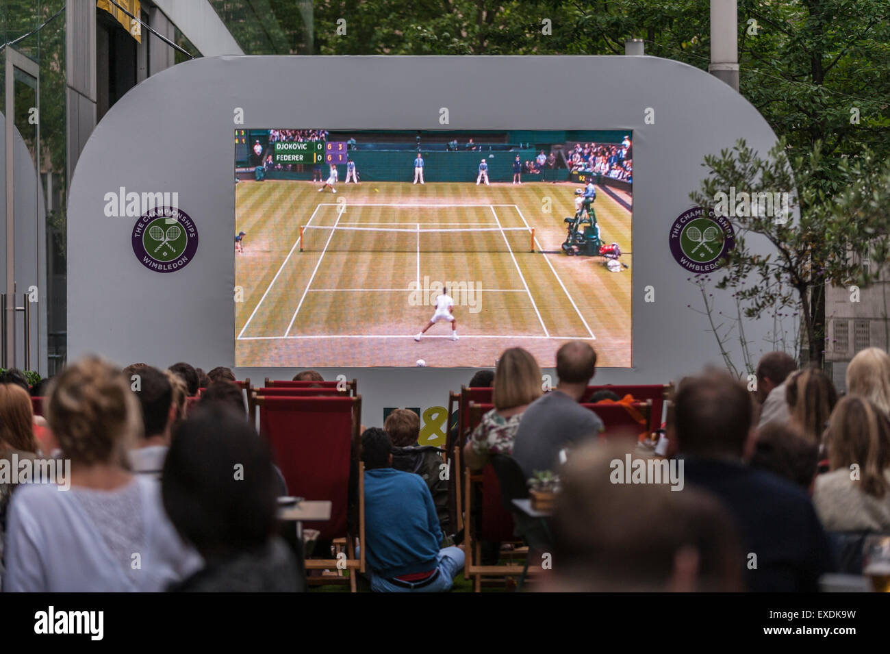2015 wimbledon tv hi-res stock photography and images - Alamy