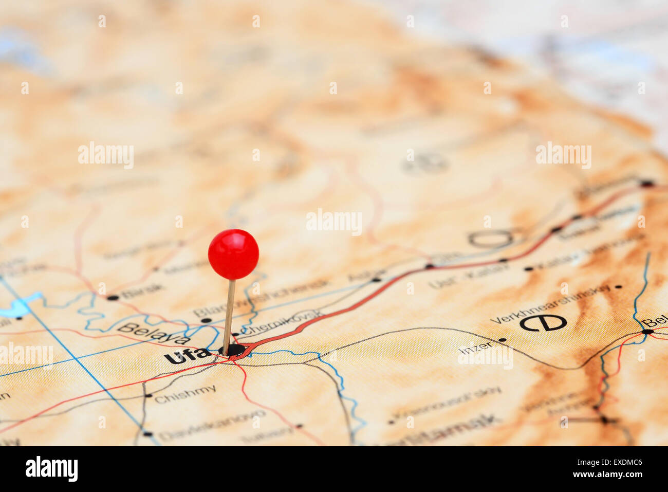 Ufa map hi-res stock photography and images - Alamy