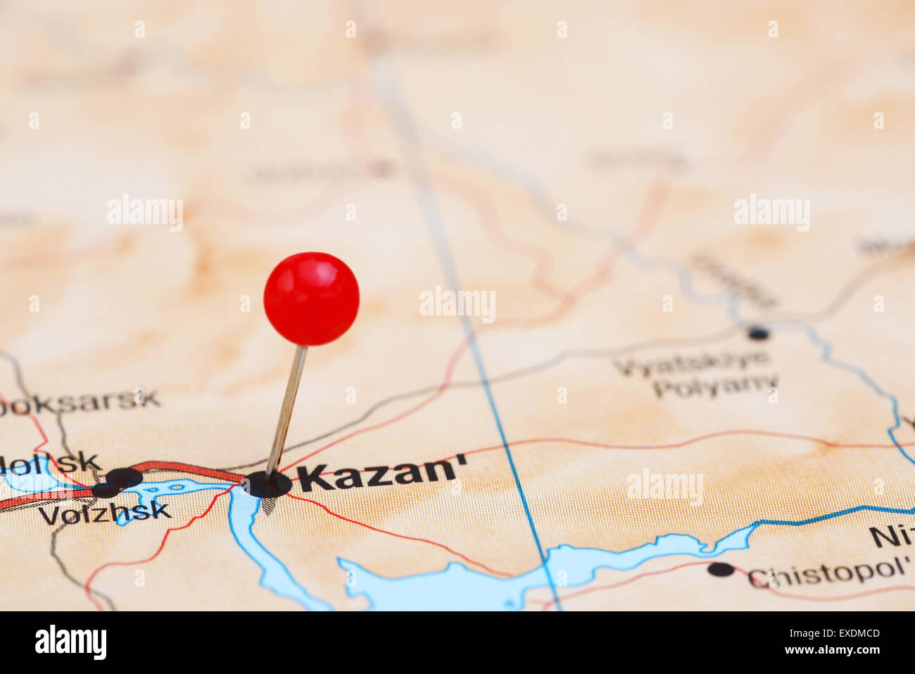 Kazan map hi-res stock photography and images - Alamy