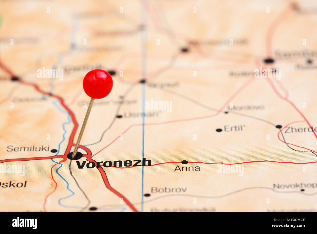 Voronezh map hi-res stock photography and images - Alamy