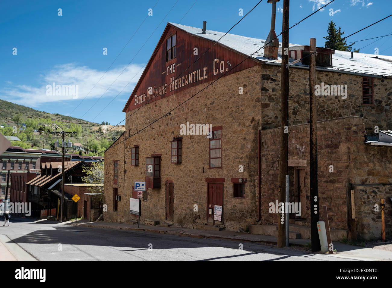 Old building of mercantile company, Central City , Colorado, USA, North ...