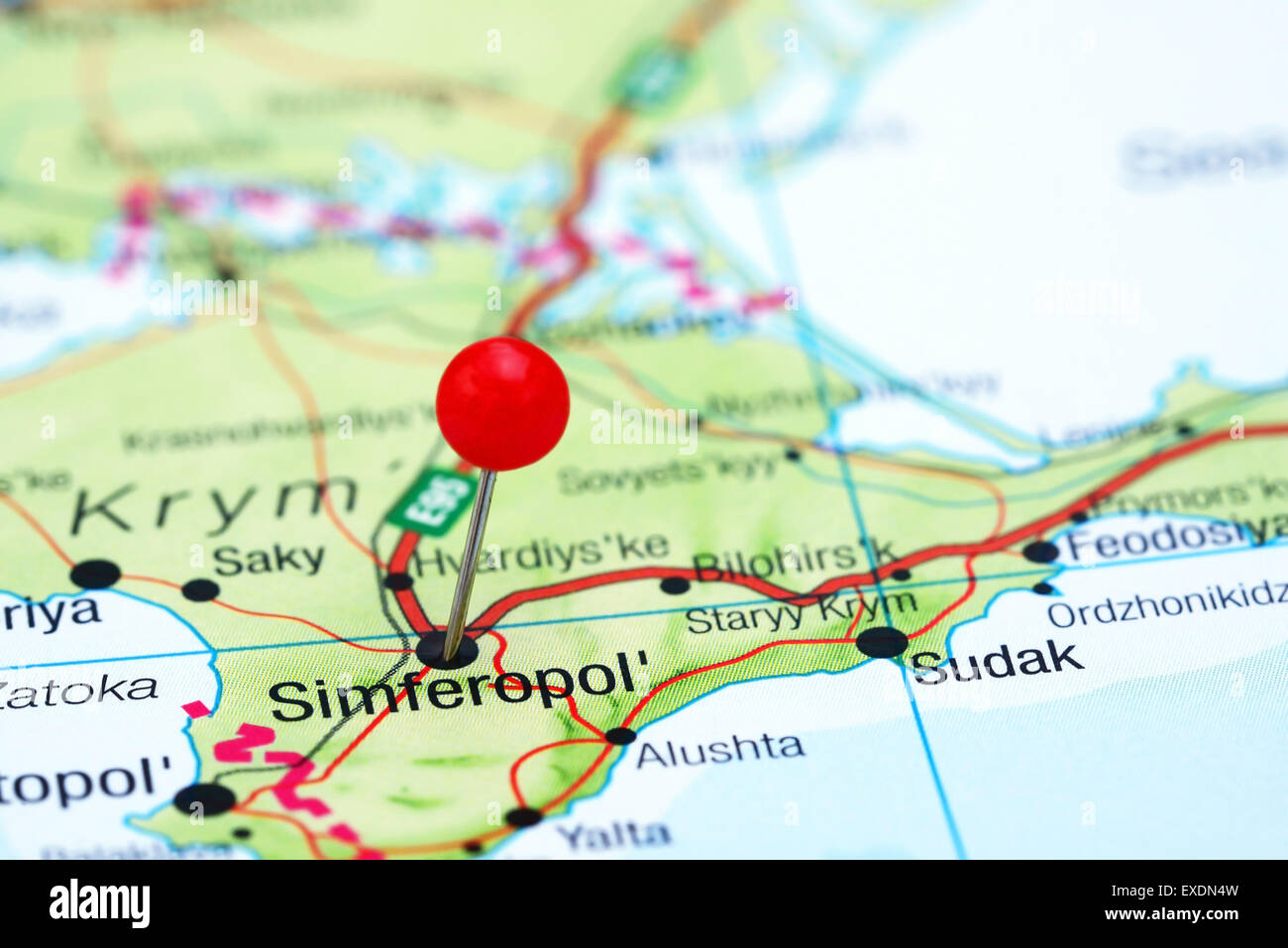 Simferopol map hi-res stock photography and images - Alamy