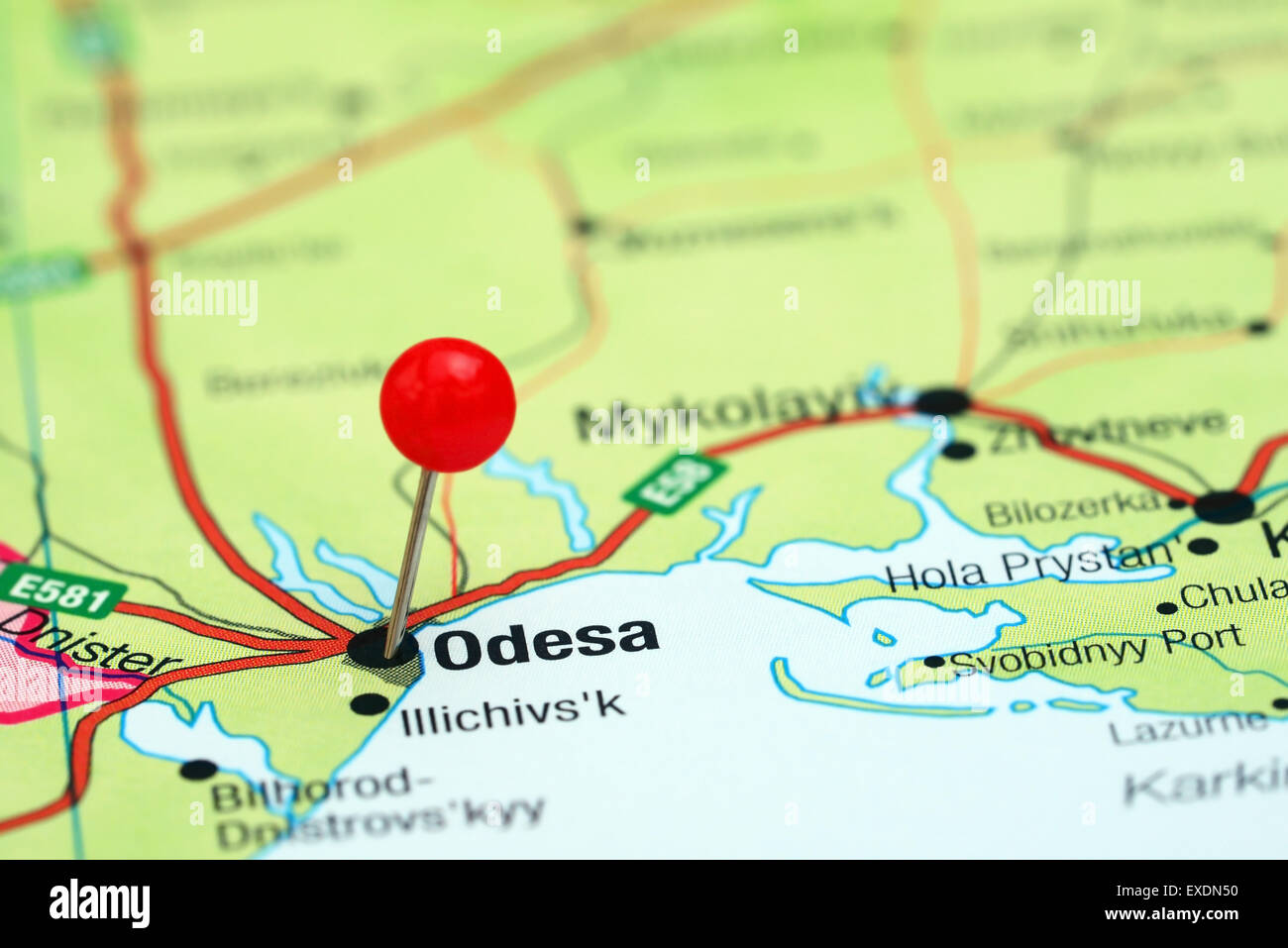 Map of odessa ukraine hi-res stock photography and images - Alamy