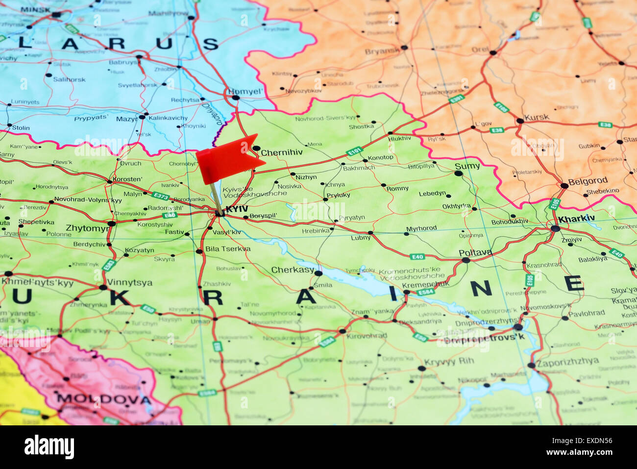 Map of kyiv hi-res stock photography and images - Alamy