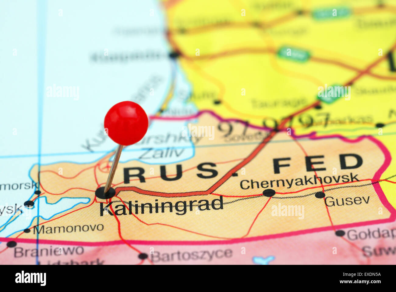 Map of kaliningrad hi-res stock photography and images - Alamy