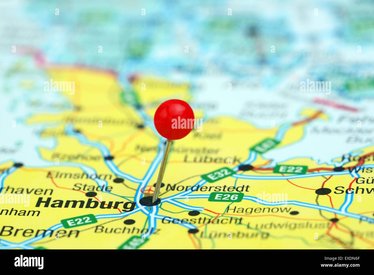 Hamburg germany europe map hi-res stock photography and images - Alamy