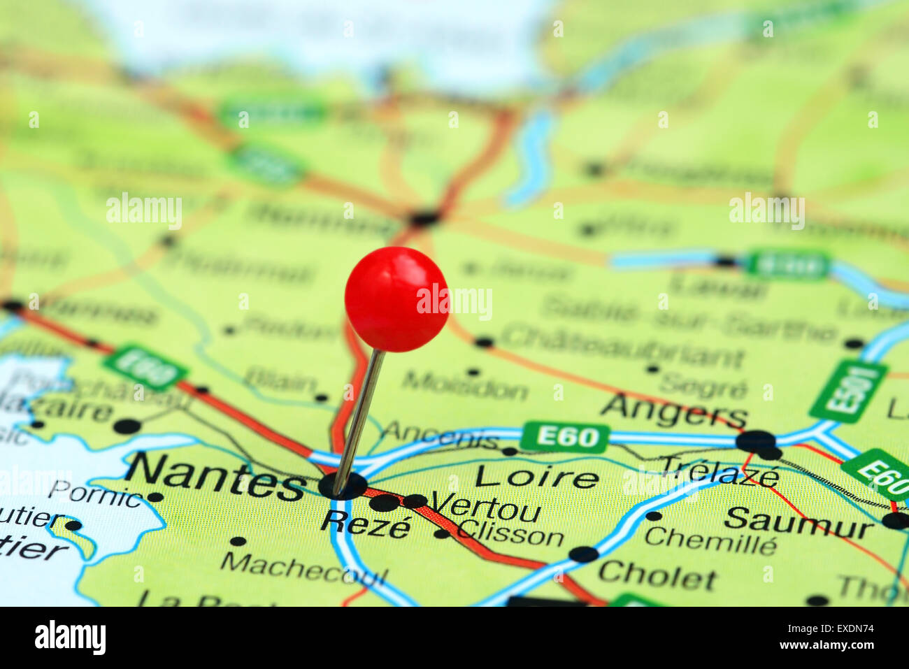 Map of nantes hi-res stock photography and images - Alamy