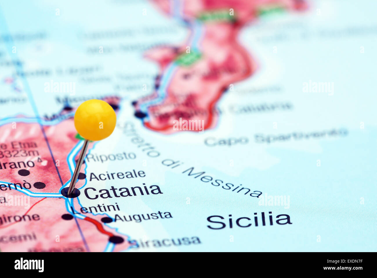Map of catania hi-res stock photography and images - Alamy