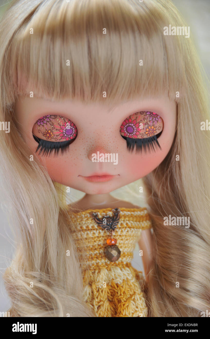 Beautiful art doll Stock Photo - Alamy
