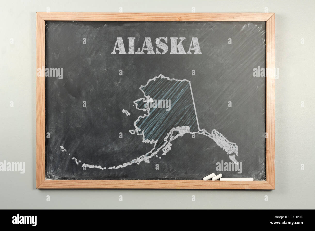 Us state alaska map hi-res stock photography and images - Alamy