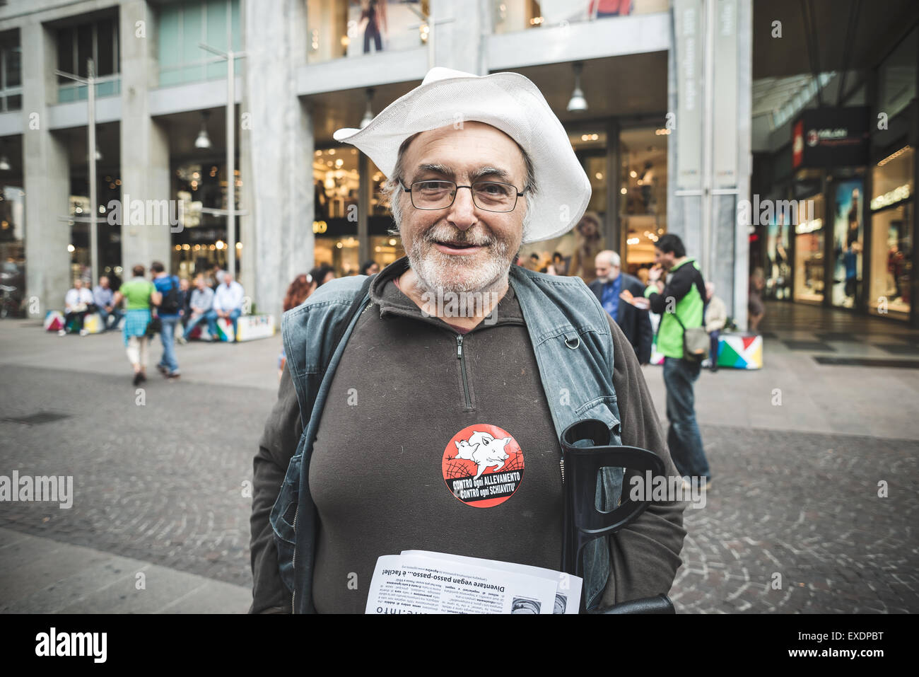 MILAN, ITALY - SEPTEMBER 26: 269 Life manifestation on September 26 ...