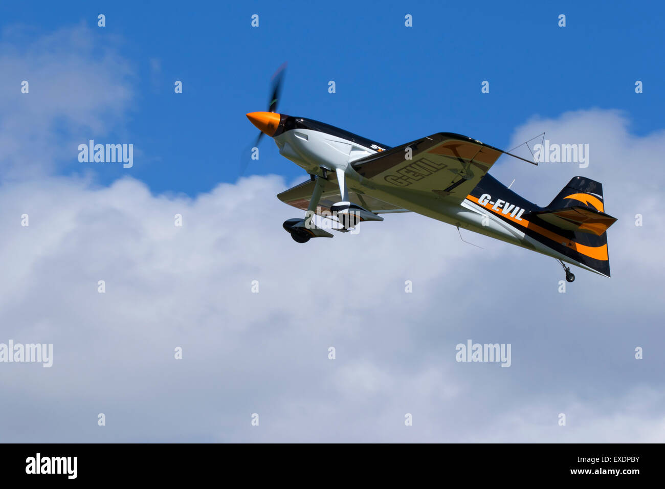 Extreme Air XA42 Sbach G-EVIL in flight after take-off from Breighton ...