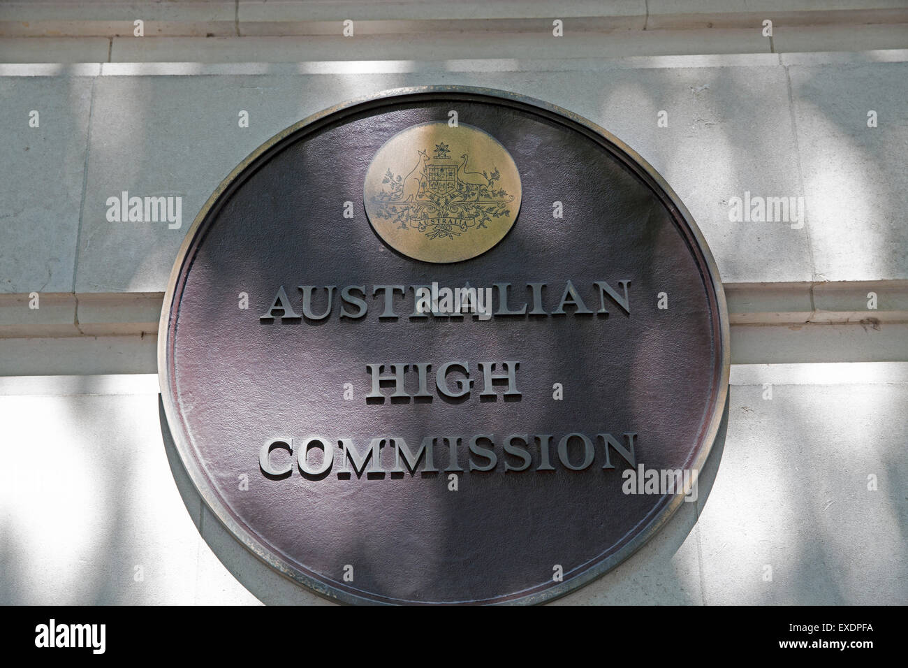 Australian High Commission sign Stock Photo - Alamy