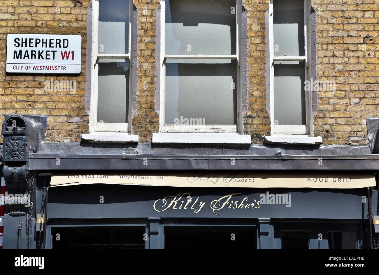 Kitty Fisher's restaurant, Shepherd Market, Mayfair, London Stock Photo ...