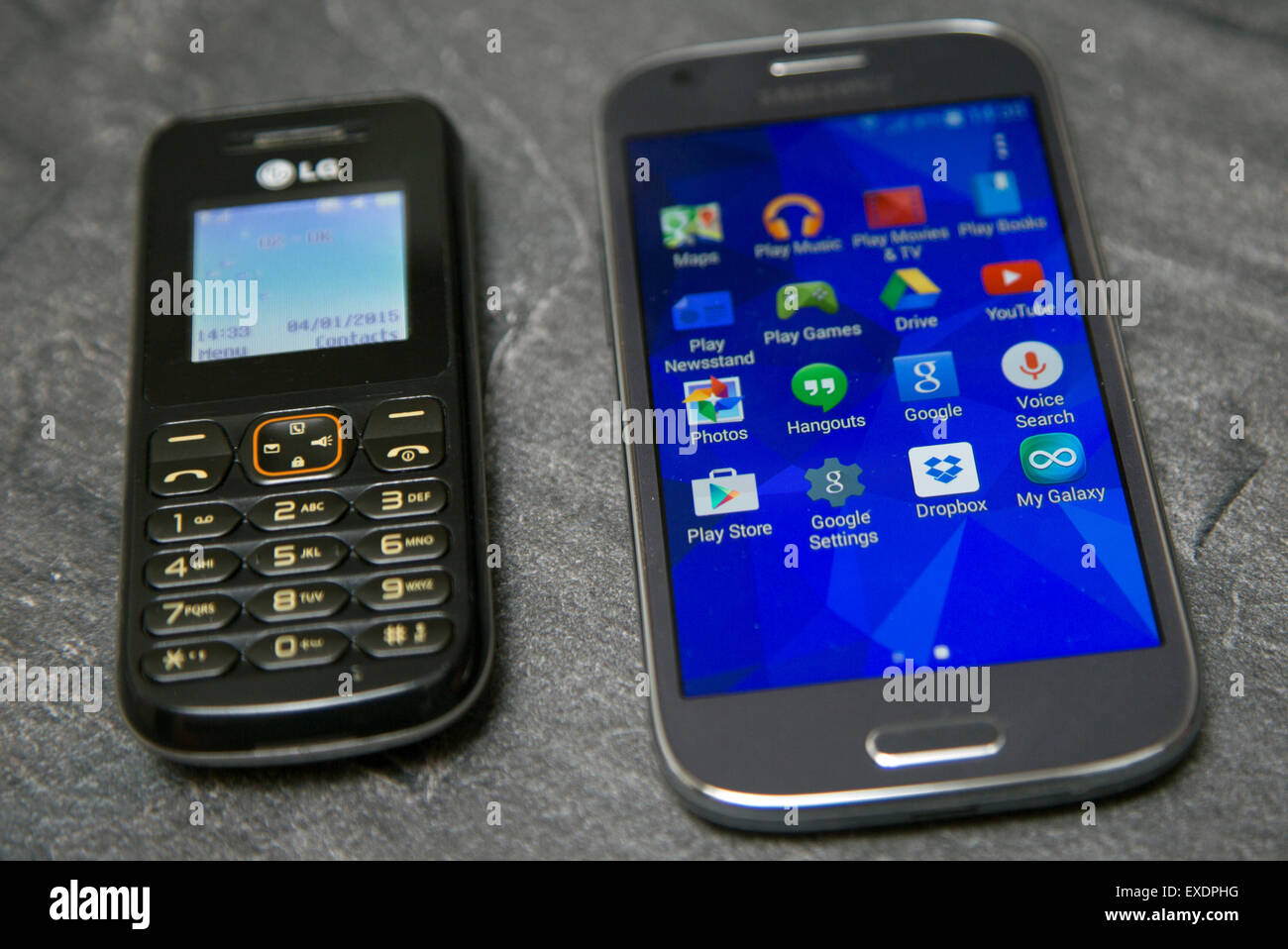Evolution of mobile phones hi-res stock photography and images - Alamy
