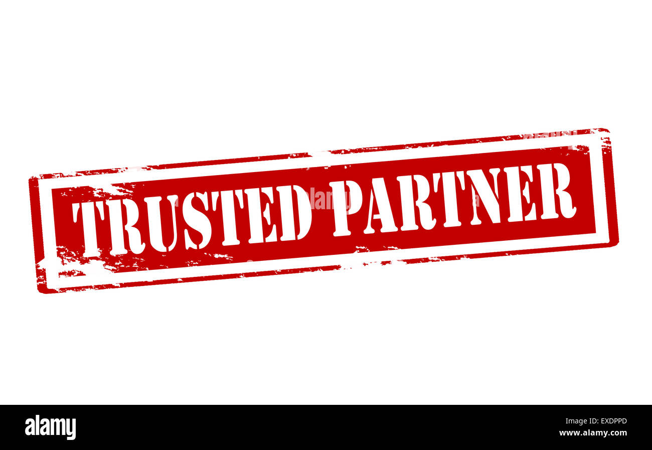 Rubber stamp with text trusted partner inside, illustration Stock Photo ...