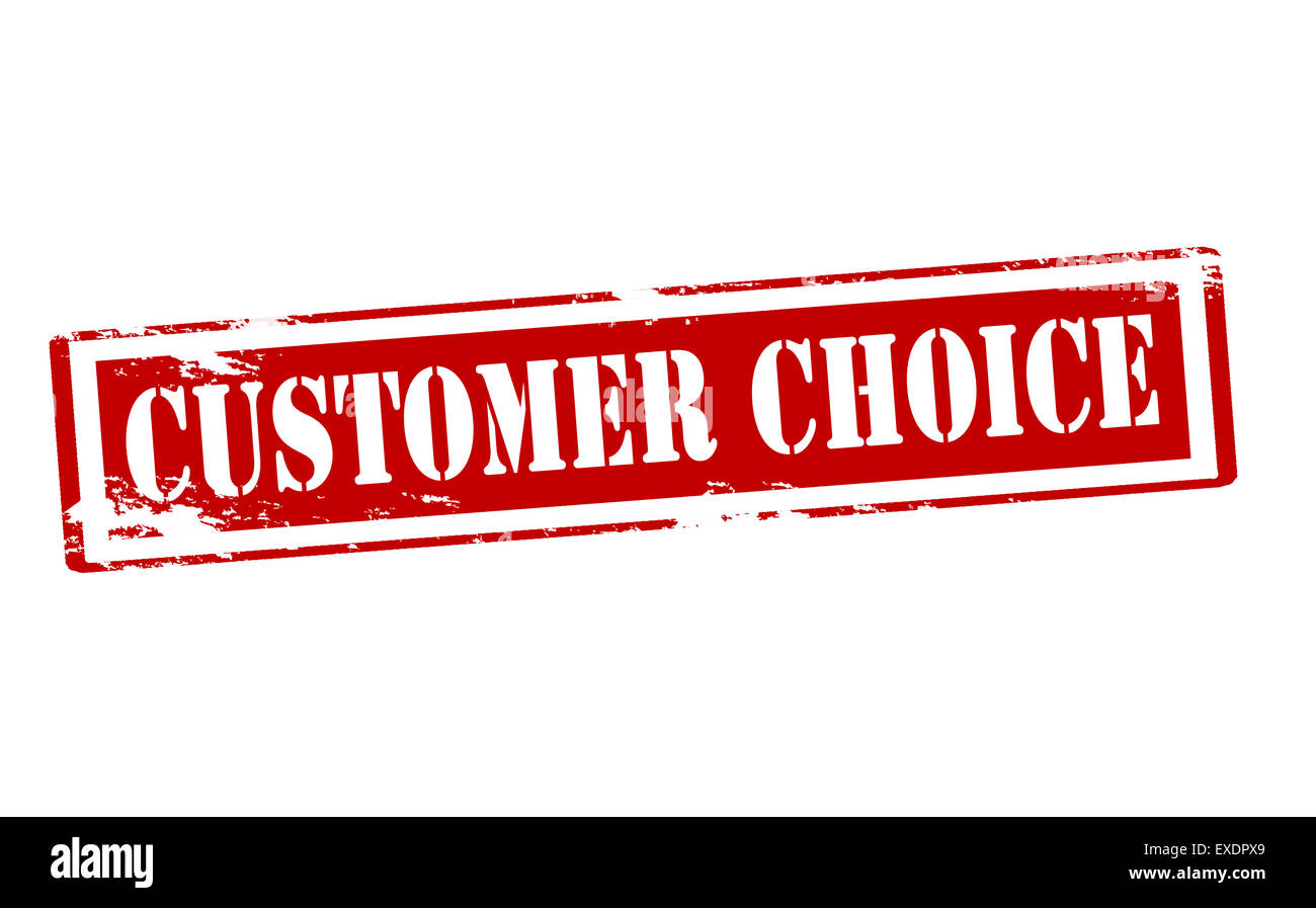 Rubber stamp with text customer choice inside, illustration Stock Photo ...